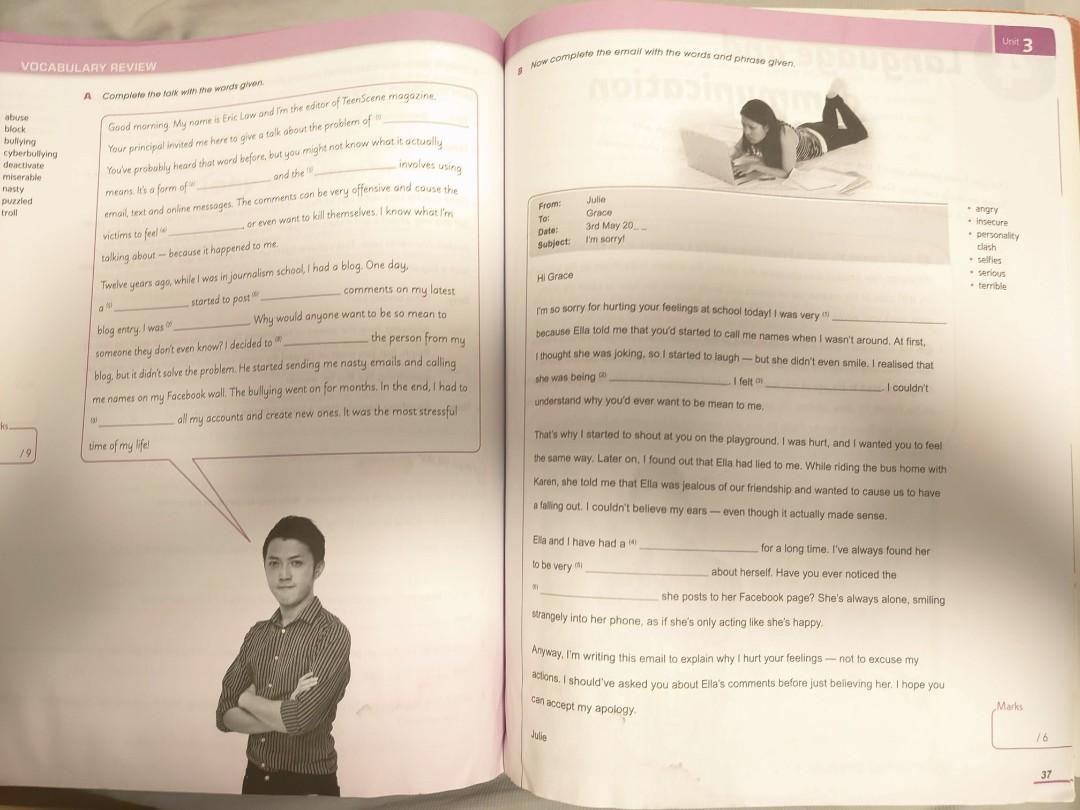 Longman english edge workbook Js2A JS2B 興趣及遊戲 書本 文具 教科書 Carousell