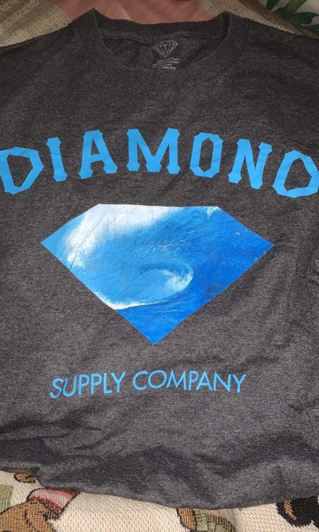 Diamond Supply Co GRAY 24x30 Issue Crack Prints Lints Stain