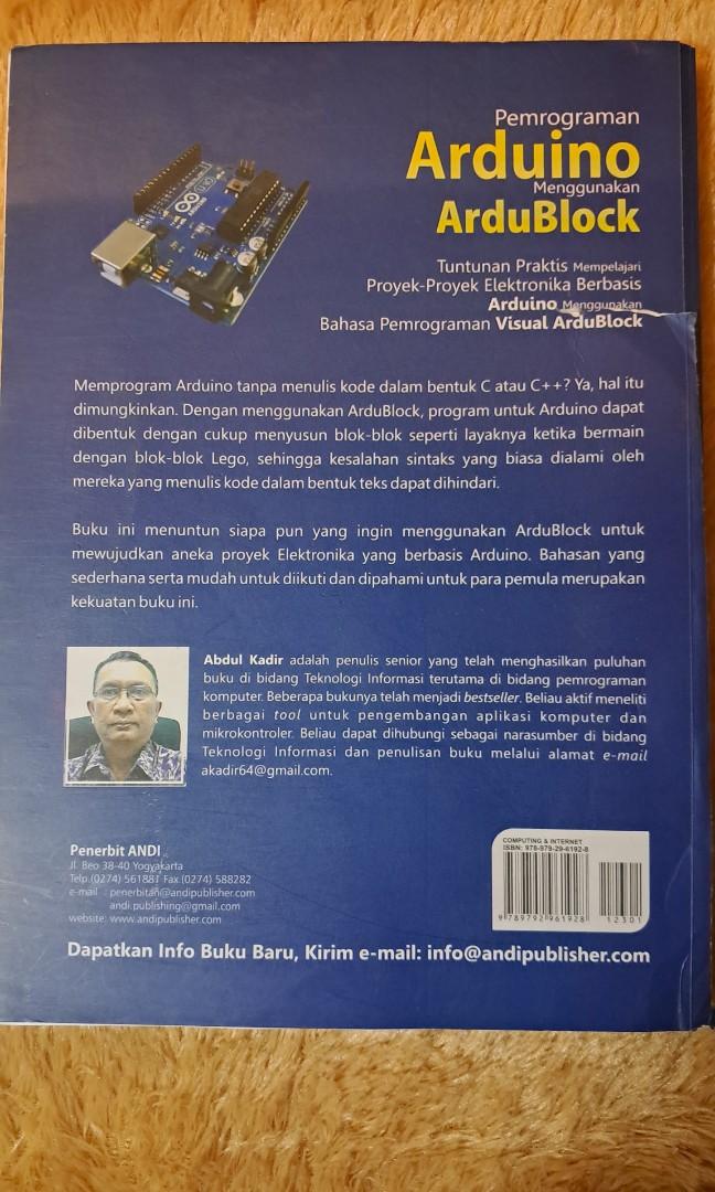 Buku Pemograman Arduino Menggunakan ArduBlock Abdul Kadir Buku Alat Tulis Buku Di Carousell