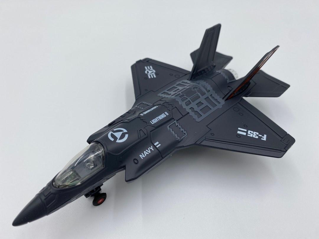 玩具兄妹現貨 TOP GUN 捍衛戰士 F 35閃電II戰鬥機 合金飛機模型聲光回力戰鬥機 禮盒包裝 飛機玩具 書籍休閒與玩具