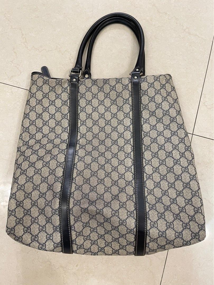 Gucci 223668 PVC 手提包 琴譜包 黑 名牌精品 精品包與皮夾在旋轉拍賣
