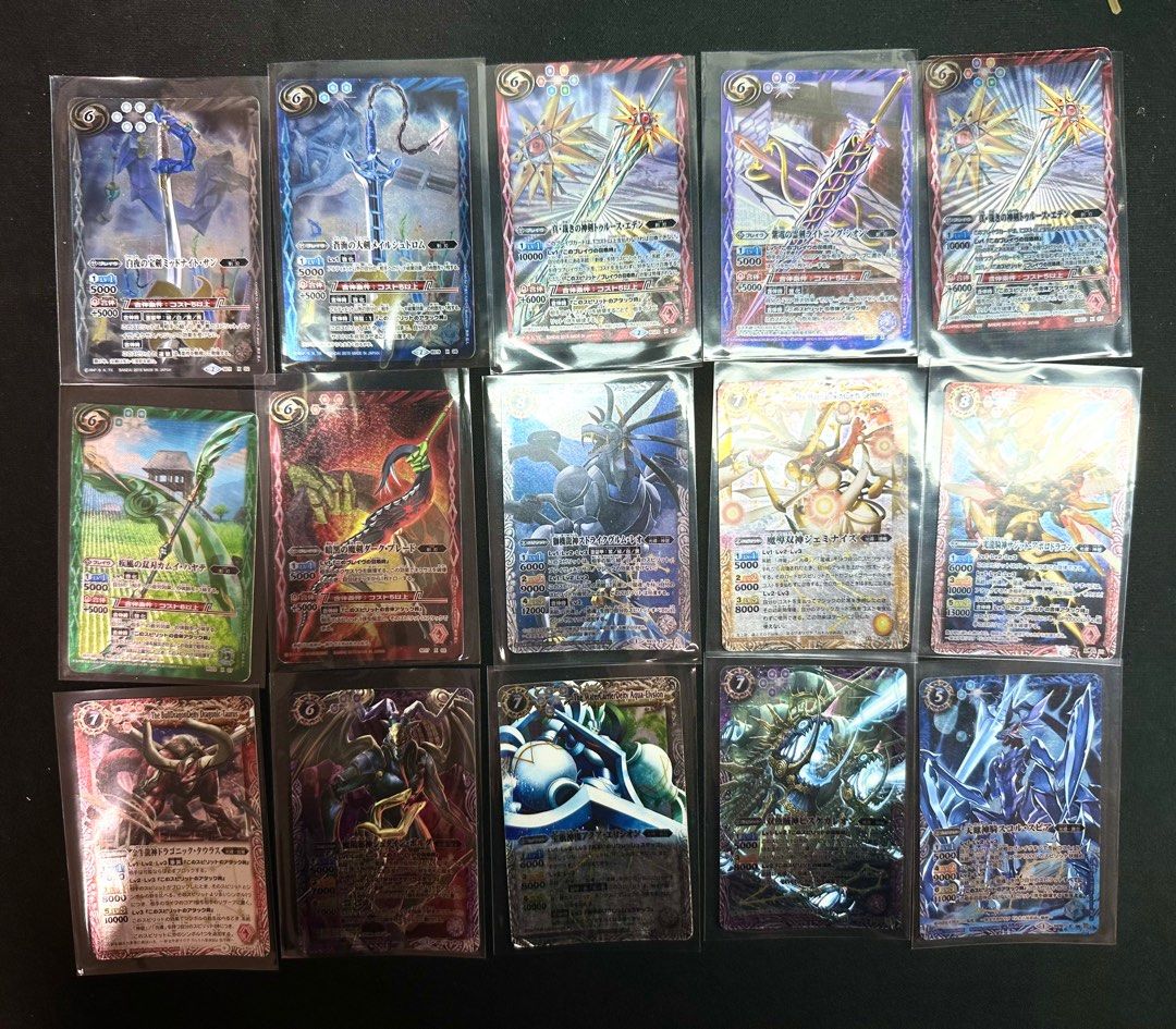 65張 Battle Spirits X稀有卡 日版 港版 BS BS卡 十二宮 霸王 武器 劍 龍 興趣及遊戲 玩具 遊戲類