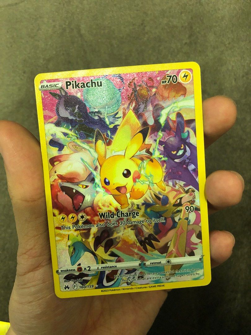 Pikachu Secret Rare Crown Zenith Hobbies Toys Toys Games On Carousell