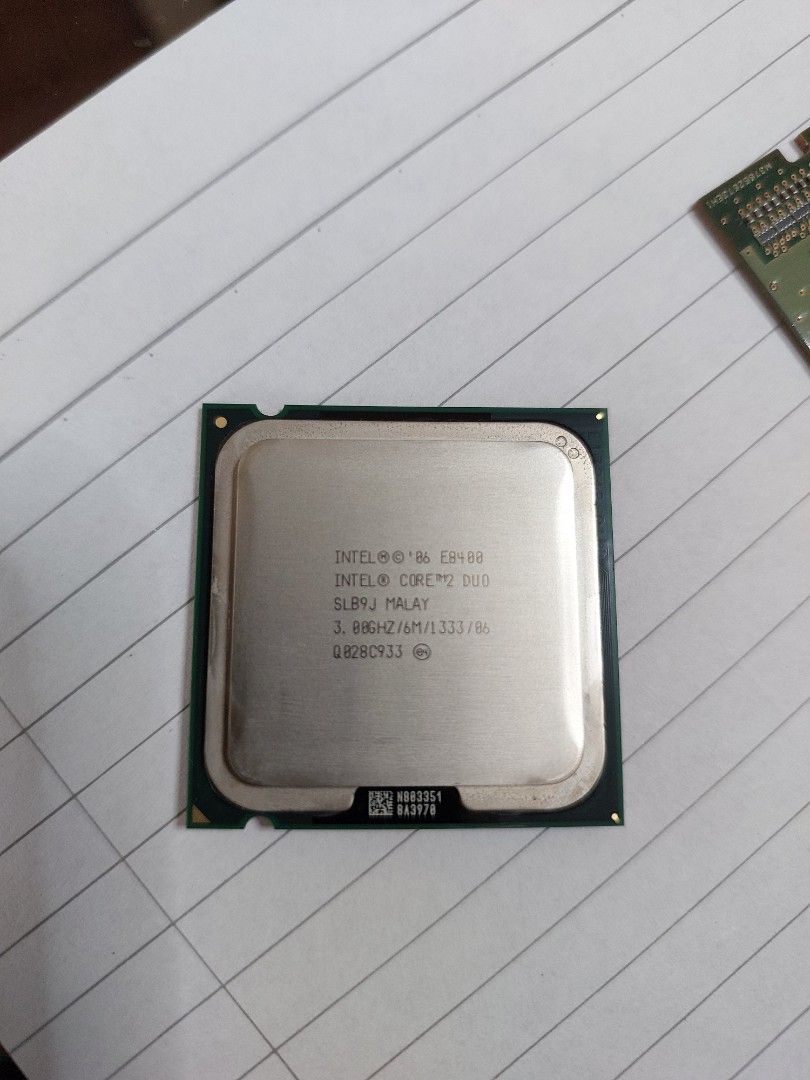 DDR3 RAM CPU E8400 Computers Tech Parts Accessories Computer