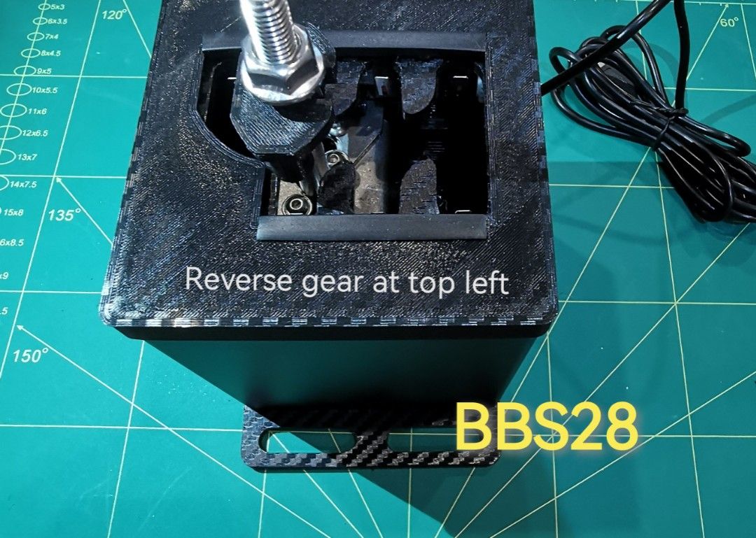 Sim Racing USB Shifter With Boot Cover And Sequential Mode Adapter