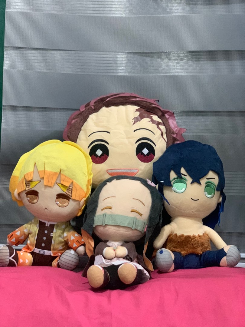 Demon Slayer Anime Plush Tanjiro Nezuko Inosuke Zenitsu Hobbies Toys Toys Games On Carousell