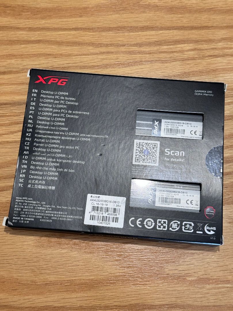 Adata Xpg Gammix D Ddr Gb Kit Gbx