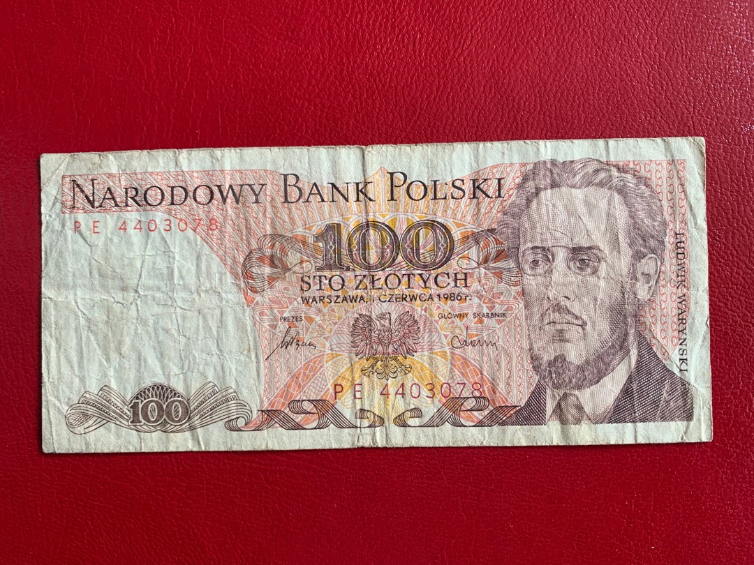 Poland 100 Zlotych 1986 Banknote Hobbies Toys Collectibles