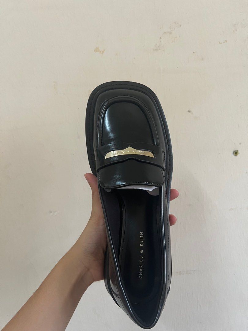 Metallic Penny Tab Loafers Women S Fashion Footwear Loafers On Carousell