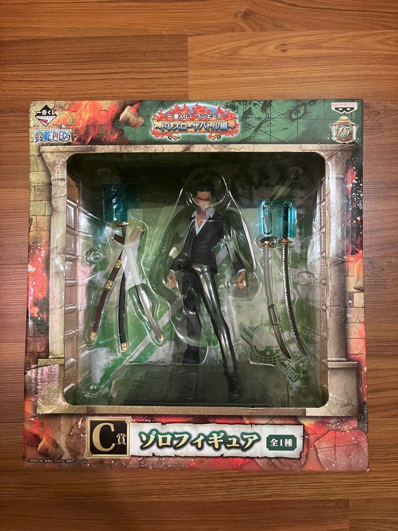 Gold Sticker One Piece Dressrosa Series Ichiban Kuji Prize C Roronoa