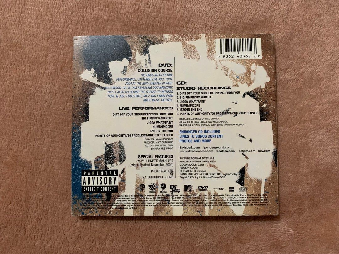 Jay Z X Linkin Park Collision Course AVCD DVD RARE OOP Hobbies Toys
