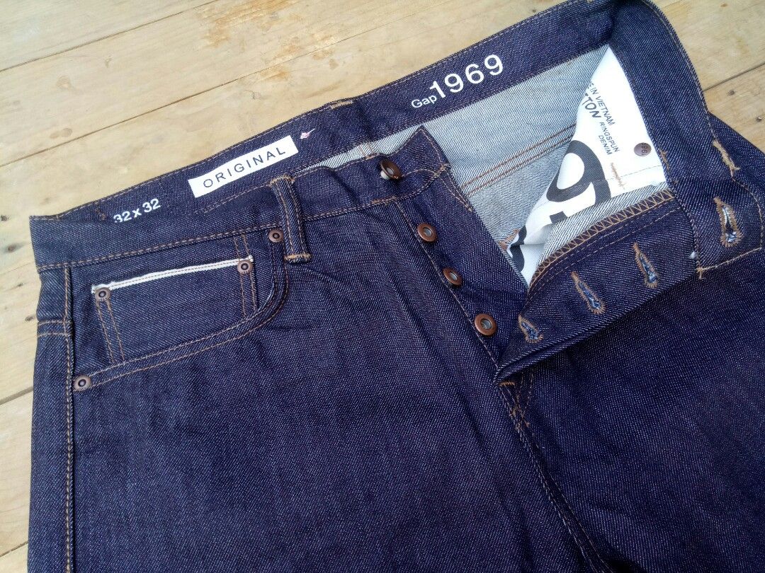 GAP RAW INDIGO SELVEDGE JEANS On Carousell