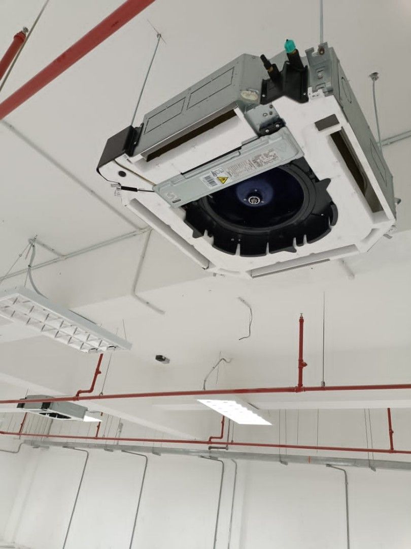 AirCond CEILING CASSETTE Expose VRV VRF System Installation Service Mon