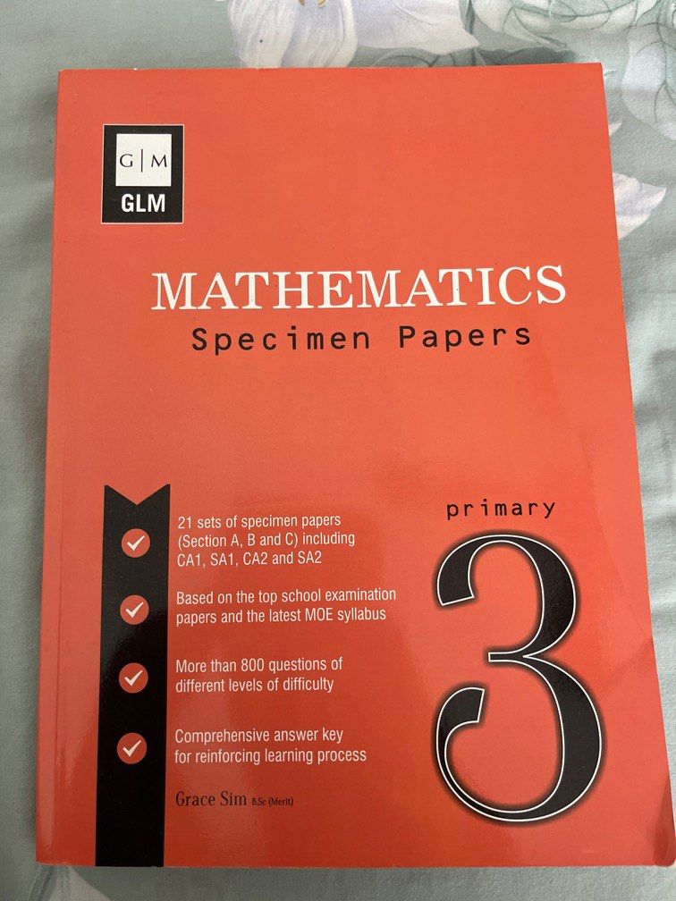 GLM Mathematics Specimen Papers PRIMARY 3 Hobbies Toys Books