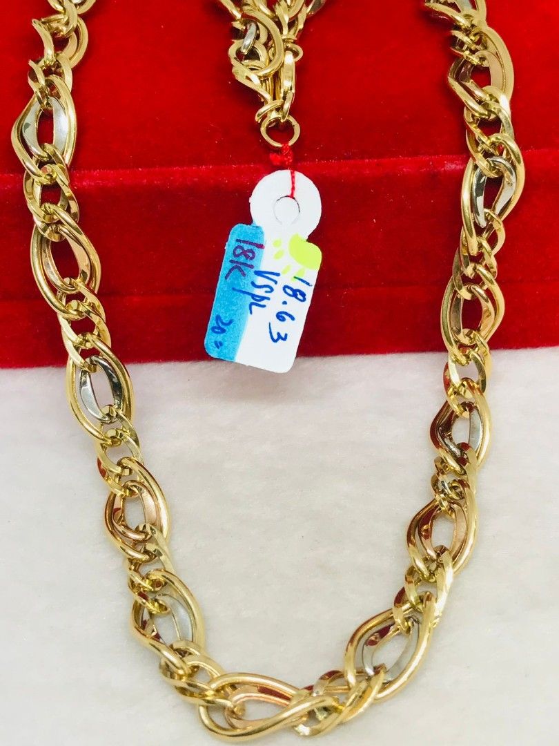 18K Saudi Gold Necklace On Carousell