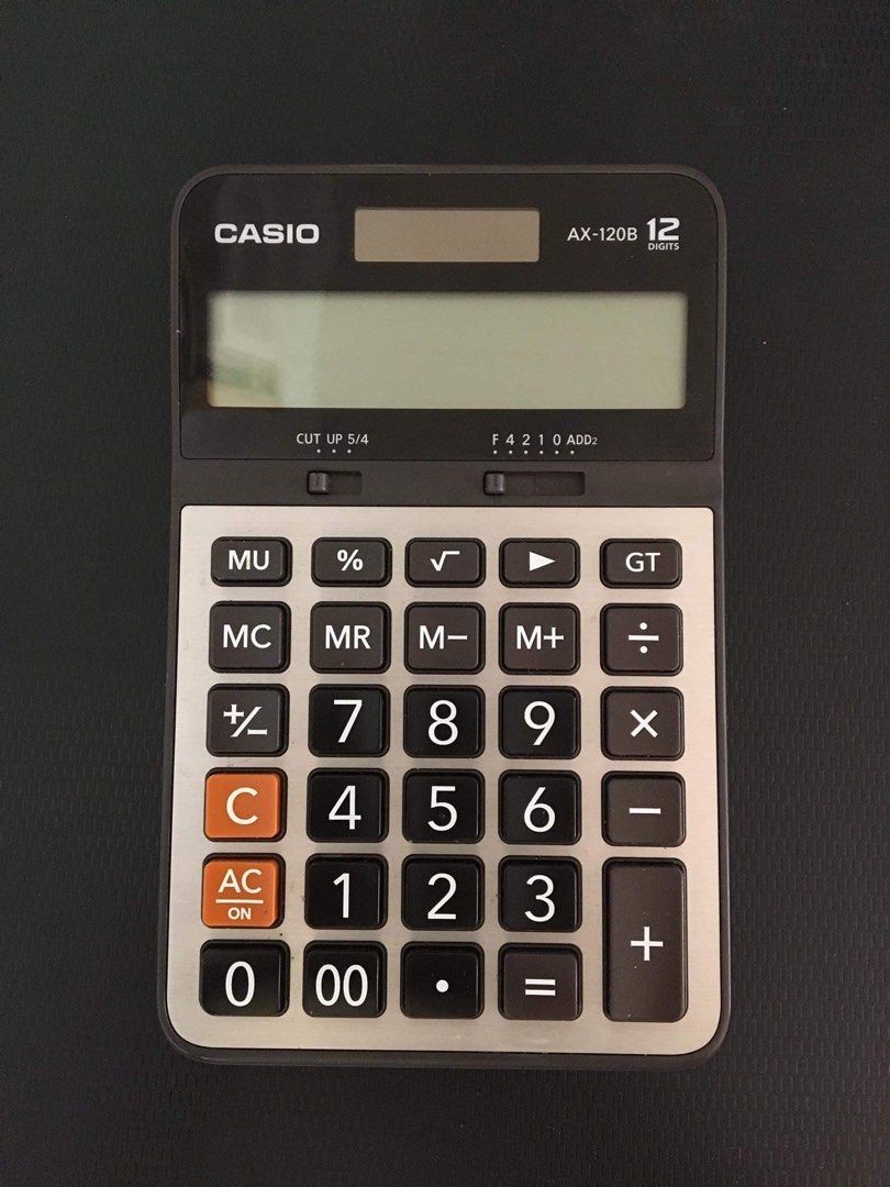 CASIO AX 120B Basic Calculator Computers Tech Office Business