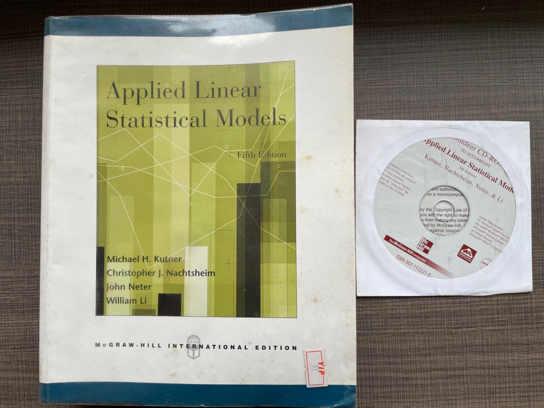 Applied Linear Statistical Models Hobbies Toys Books Magazines