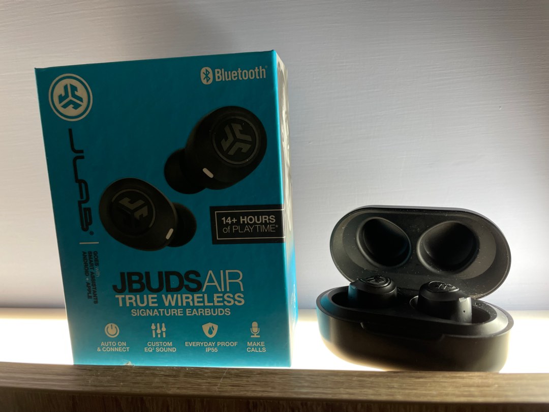 可議價或交換 二手 JLab JBuds Air 真無線藍芽耳機左耳無聲 耳機及錄音音訊設備 耳機在旋轉拍賣