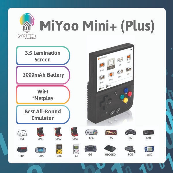 Local Stock Miyoo Mini Plus Portable With 32Gb Card Game Console With