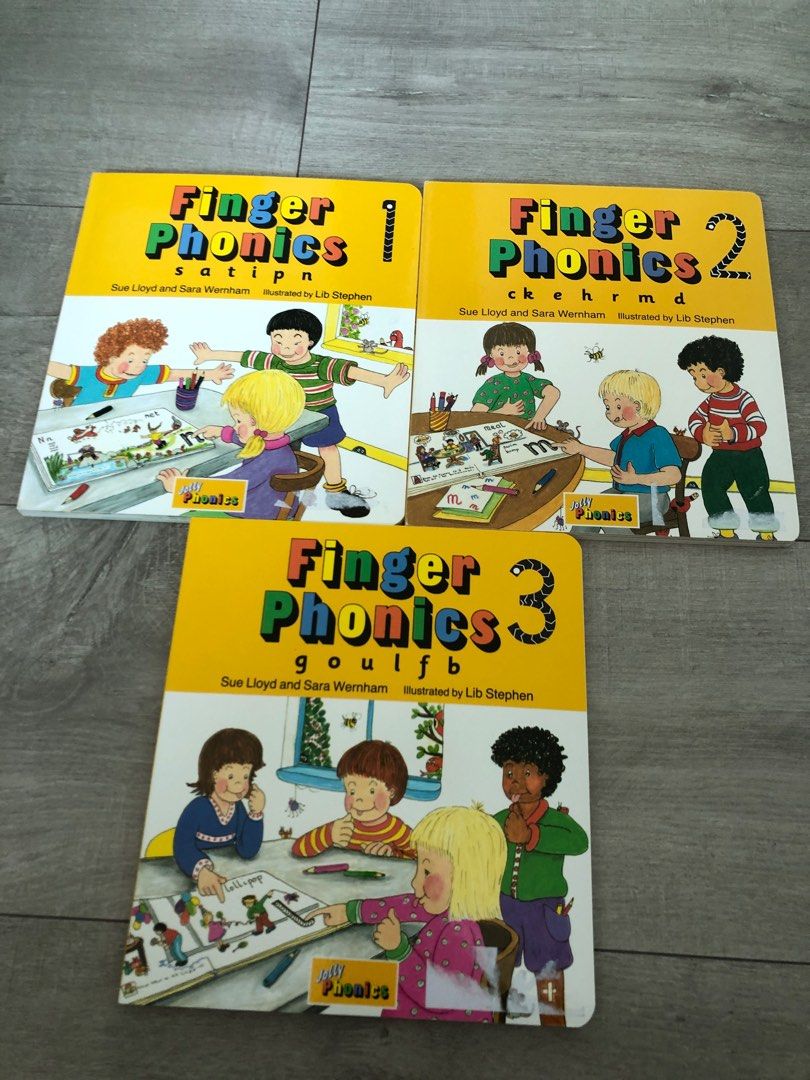 Finger phonics 1 3 jolly phonics 興趣及遊戲 書本 文具 小朋友書 Carousell
