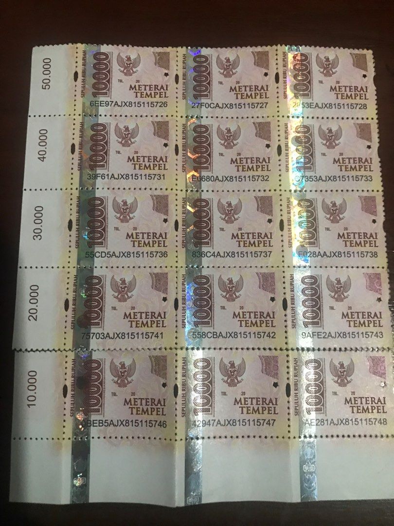 Materai 10 000 On Carousell