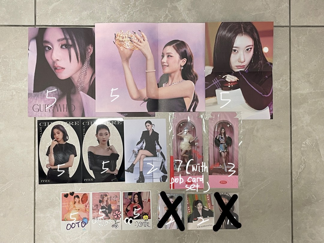 WTS LFB KPOP ITZY YEJI LIA RYUJIN CHAERYEONG YUNA GUESS WHO GW CIL