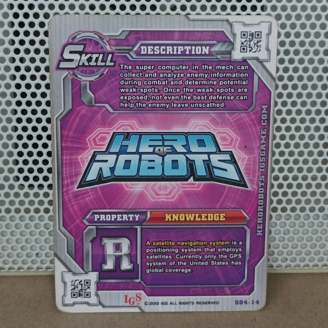 Kartu Hero Of Robot Skill Weakness Analysis Toys Collectibles