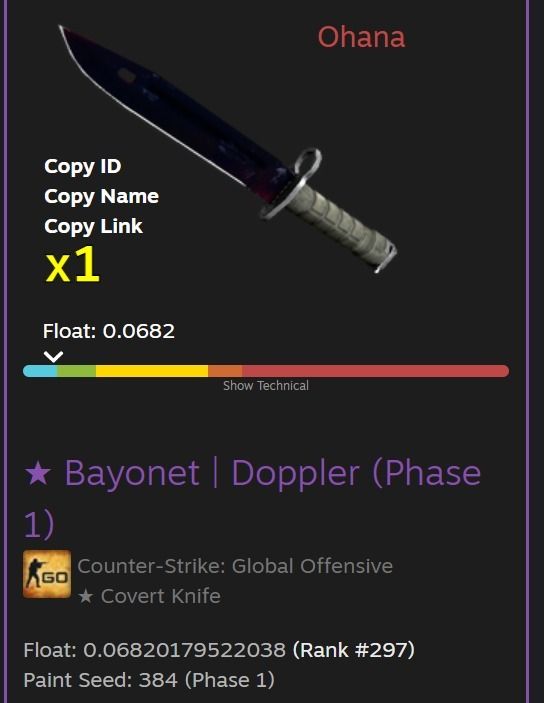 CSGO Bayonet Doppler Video Gaming Gaming Accessories In Game Products On Carousell