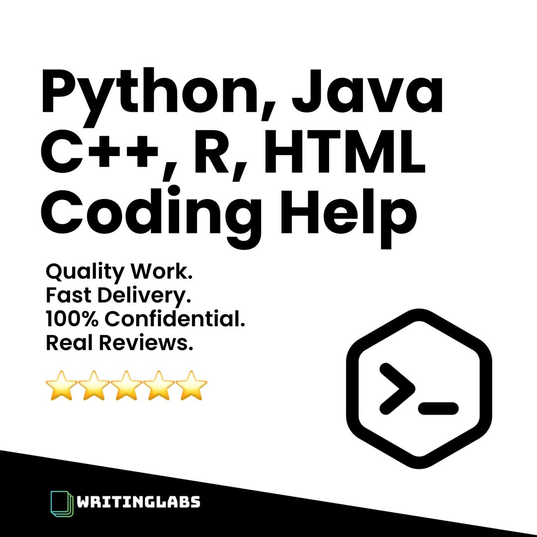 Coding Programming Help Service Python C Java Html Matlab C Tableau