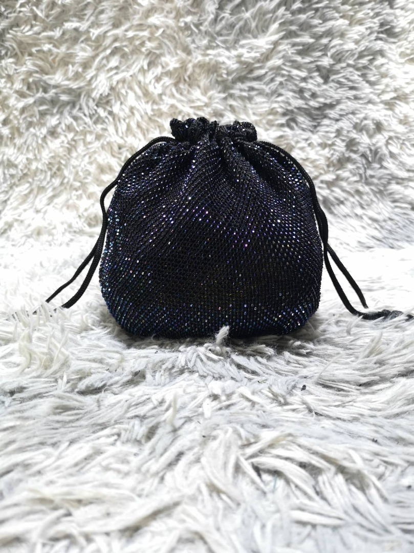 Black Blue Sequence Bucket Bag On Carousell