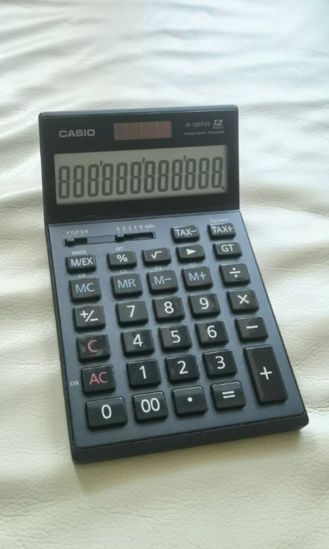Casio JS 120TVS calculator 電腦科技 商務用科技產品 Carousell