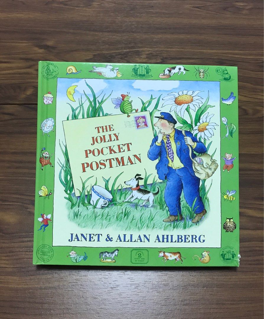 The Jolly Pocket Postman Hard Cover Story Book With Nice Card Inserts