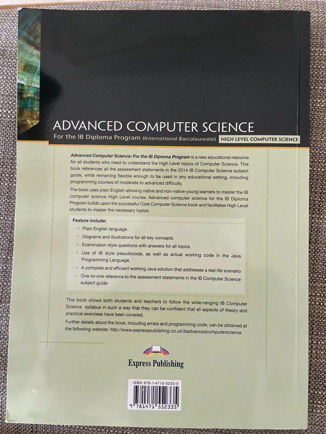 Advanced Computer Science For The IB Diploma Program Hobbies Toys