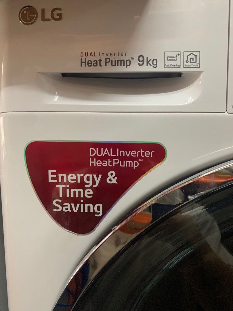LG 9KG 5Ticks Dual Inverter HEATPUMP Dryer TV Home Appliances
