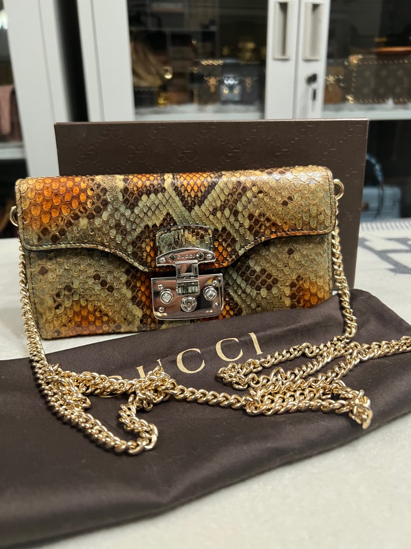 Gucci Python Wallet On Chain Luxury Bags Wallets On Carousell