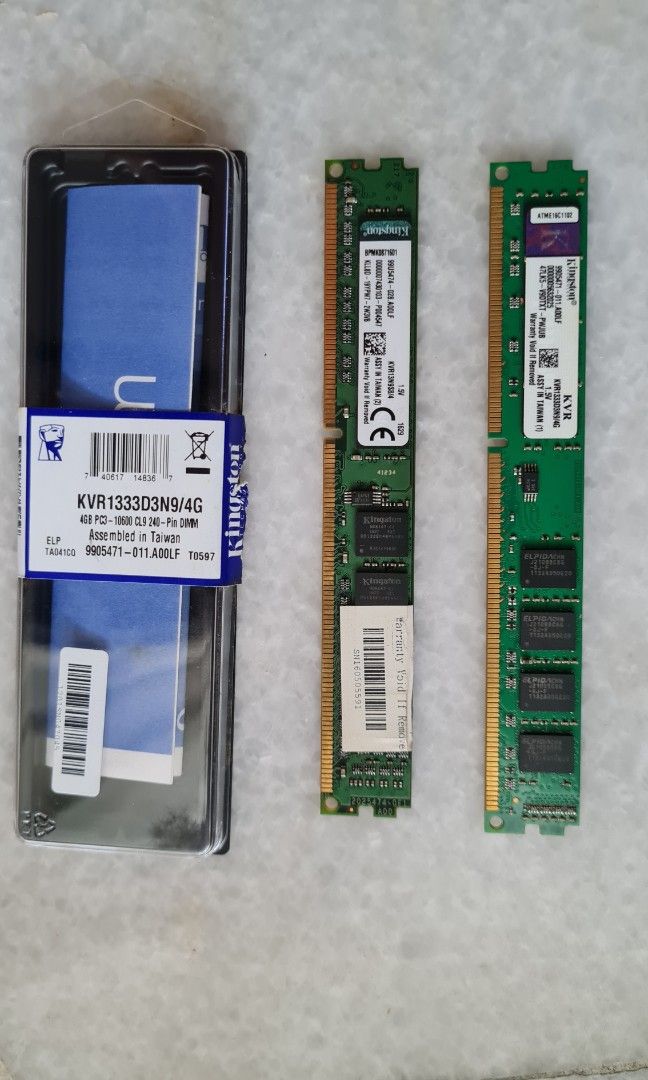 Kingston DDR3 4GB RAM Computers Tech Parts Accessories Computer