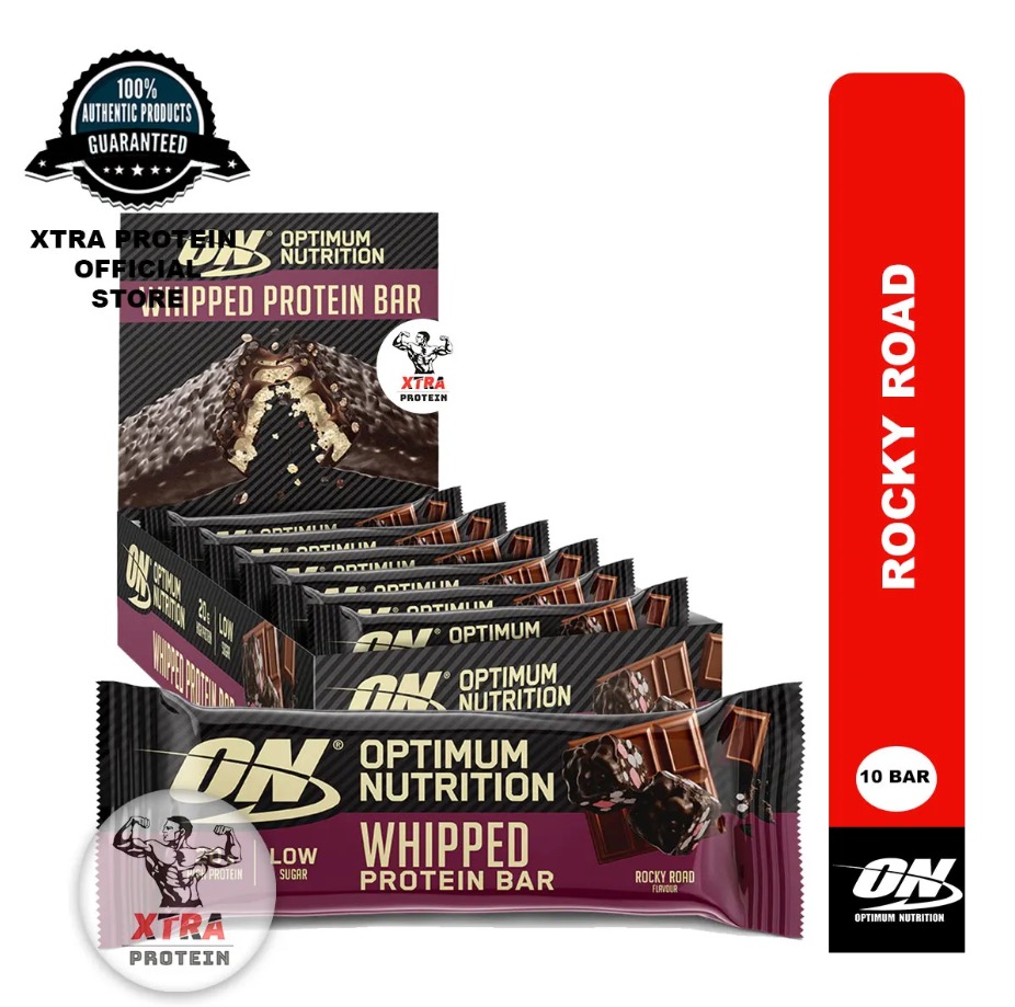 Optimum Nutrition Protein Whipped Bar Rocky Road G Pack Food Drinks Other Food