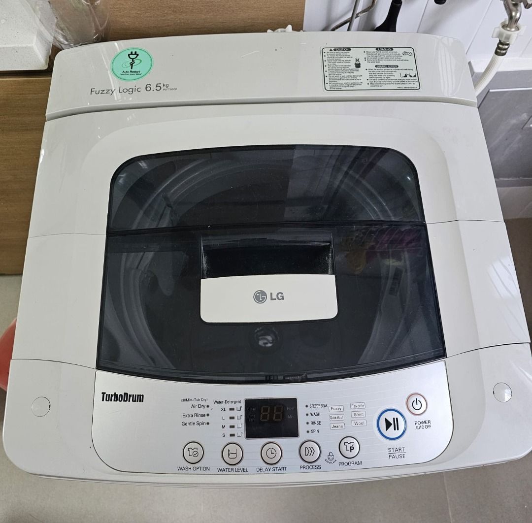 LG Fuzzy Logic 6 5KG WFT6600 TV Home Appliances Washing Machines