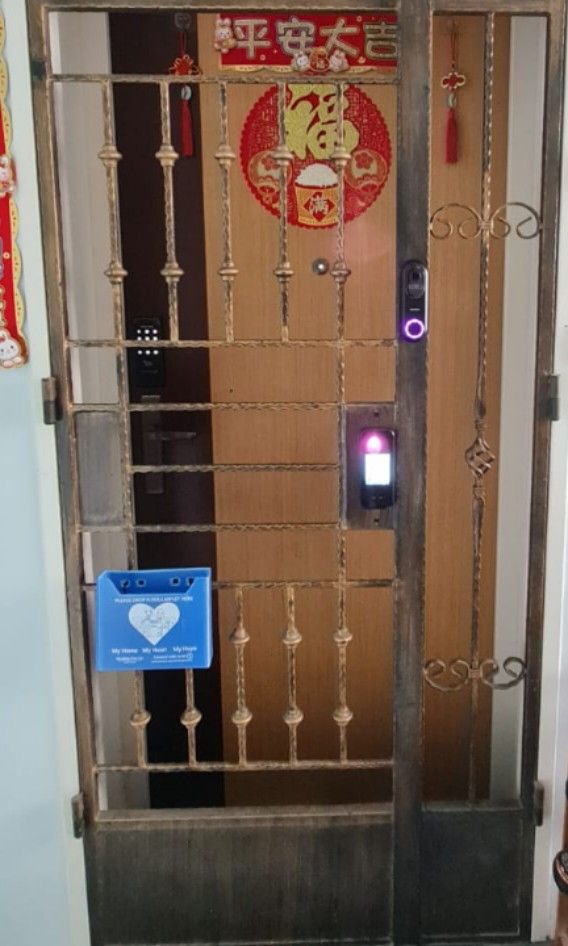 Face Recognition Digital Gate Lock Door Lock Synchronized Bundle