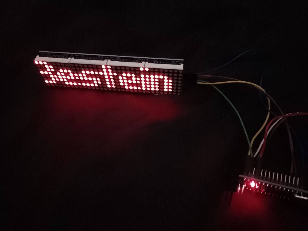 BLUETOOTH SCROLLING TEXT LED MATRIX With ARDUINO And HC 05 WIRELESS