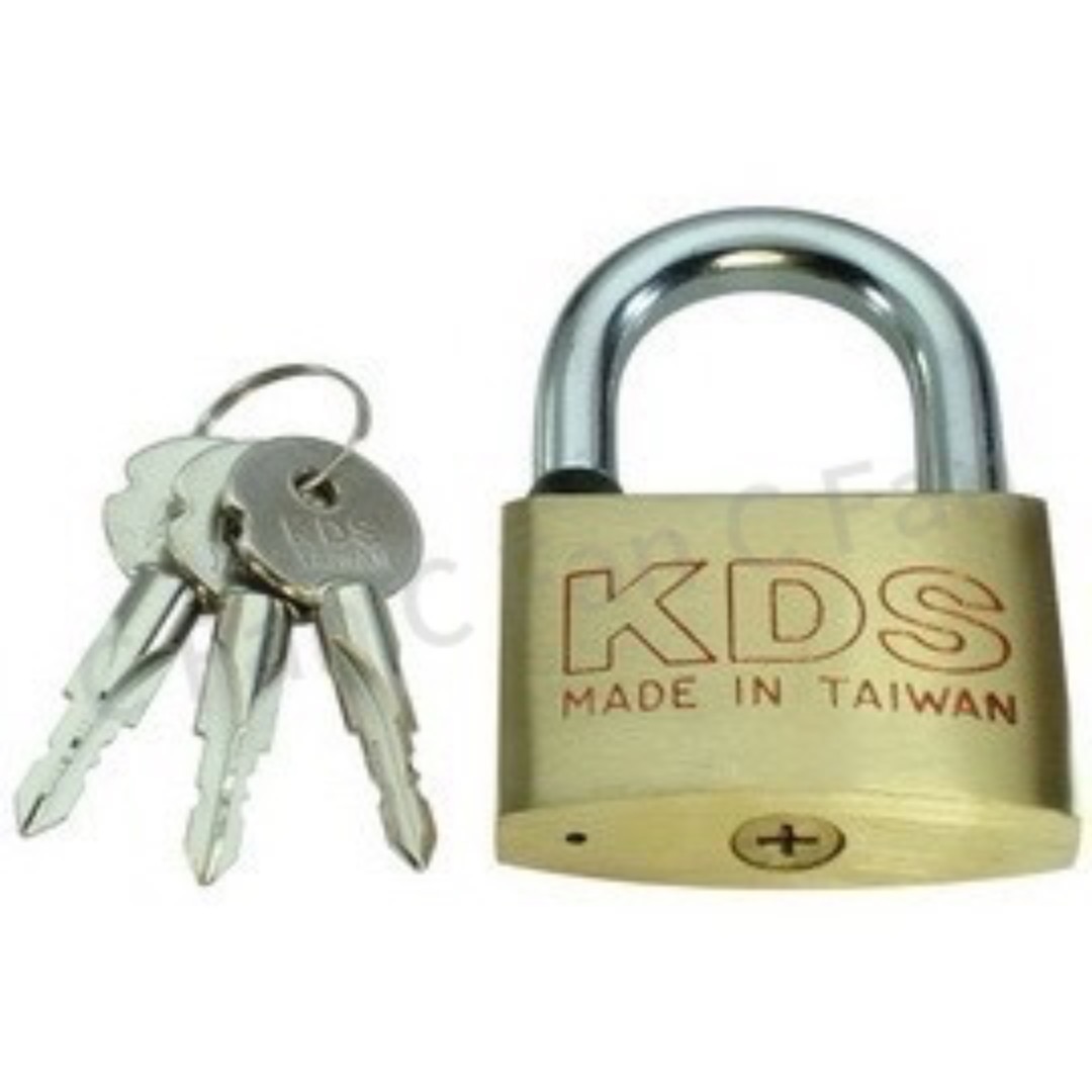 台灣製 KDS 202 十字銅掛鎖 門鎖 行李箱鎖 置物櫃鎖 家具及居家用品 安全及門鎖 門鎖門柵欄在旋轉拍賣