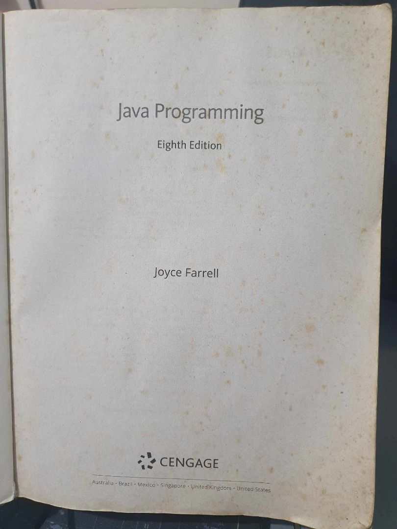 Java Programming 8th Ed Hobbies Toys Books Magazines Textbooks