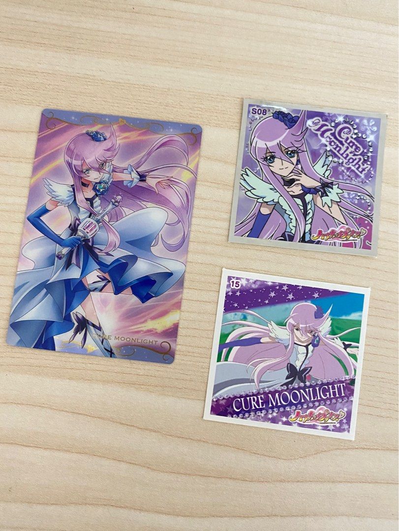 光之美少女卡 光之美少女貼紙 Pretty Cure 月光天使 月影百合 Cure Moonlight 興趣及遊戲 玩具 遊戲類