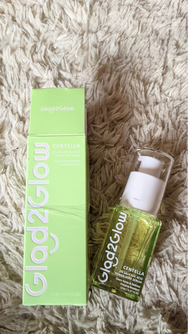Glad Glow Centella Salicylic Acid Power Acne Serum Kesehatan Kecantikan Kulit Sabun Tubuh