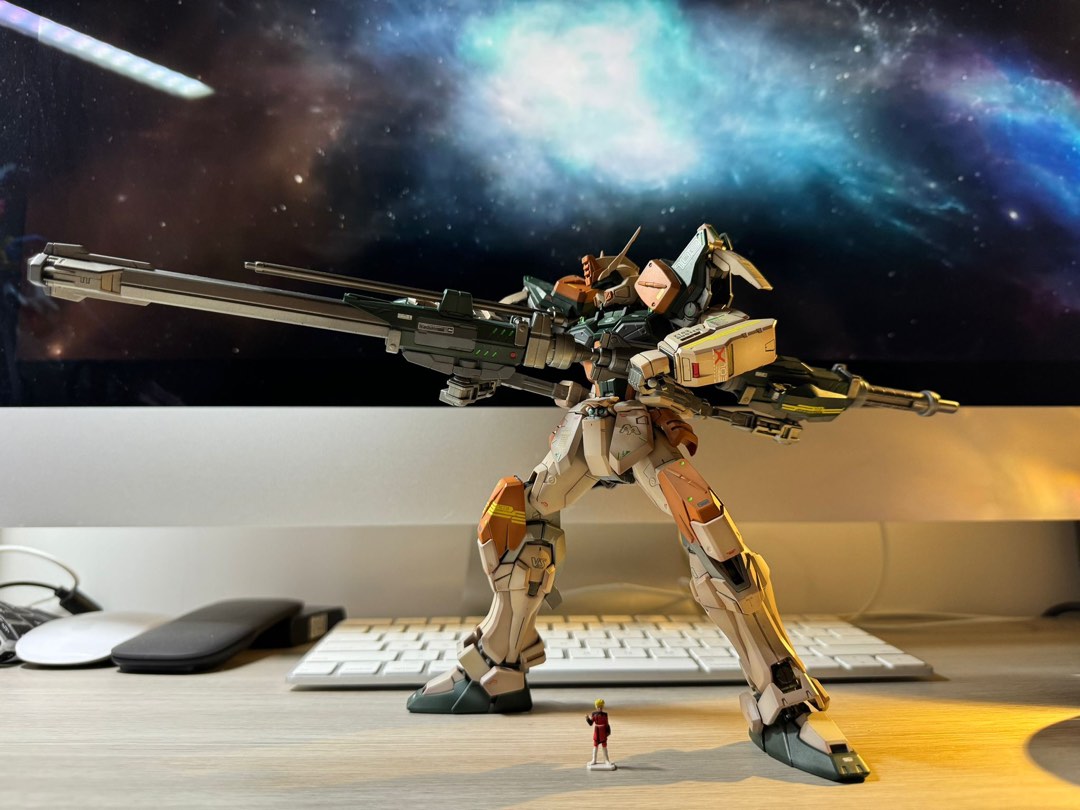 成品模型 陰影噴塗 噴筆 萬代 暴風高達 MG 1 100 Bandai Gundam Seed 興趣及遊戲 玩具 遊戲類