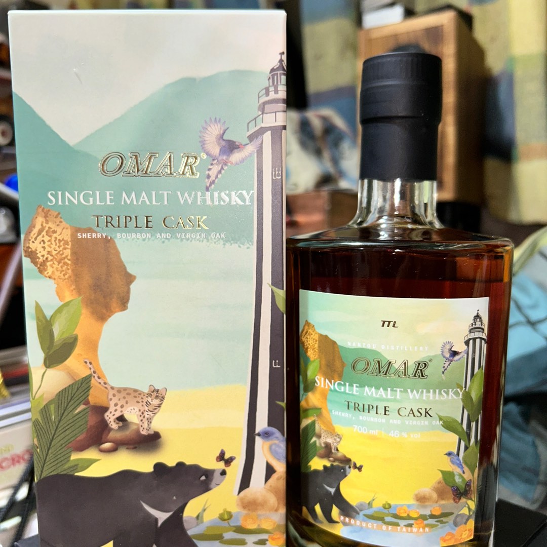 台灣 OMAR 三桶單一麥芽威士忌 南投 TTL 台灣特有種紀念版 single malt whisky triple cask 嘢食