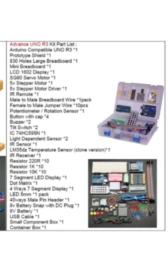 Arduino Advance UNO R3 Starter Kit Hobbies Toys Stationery Craft