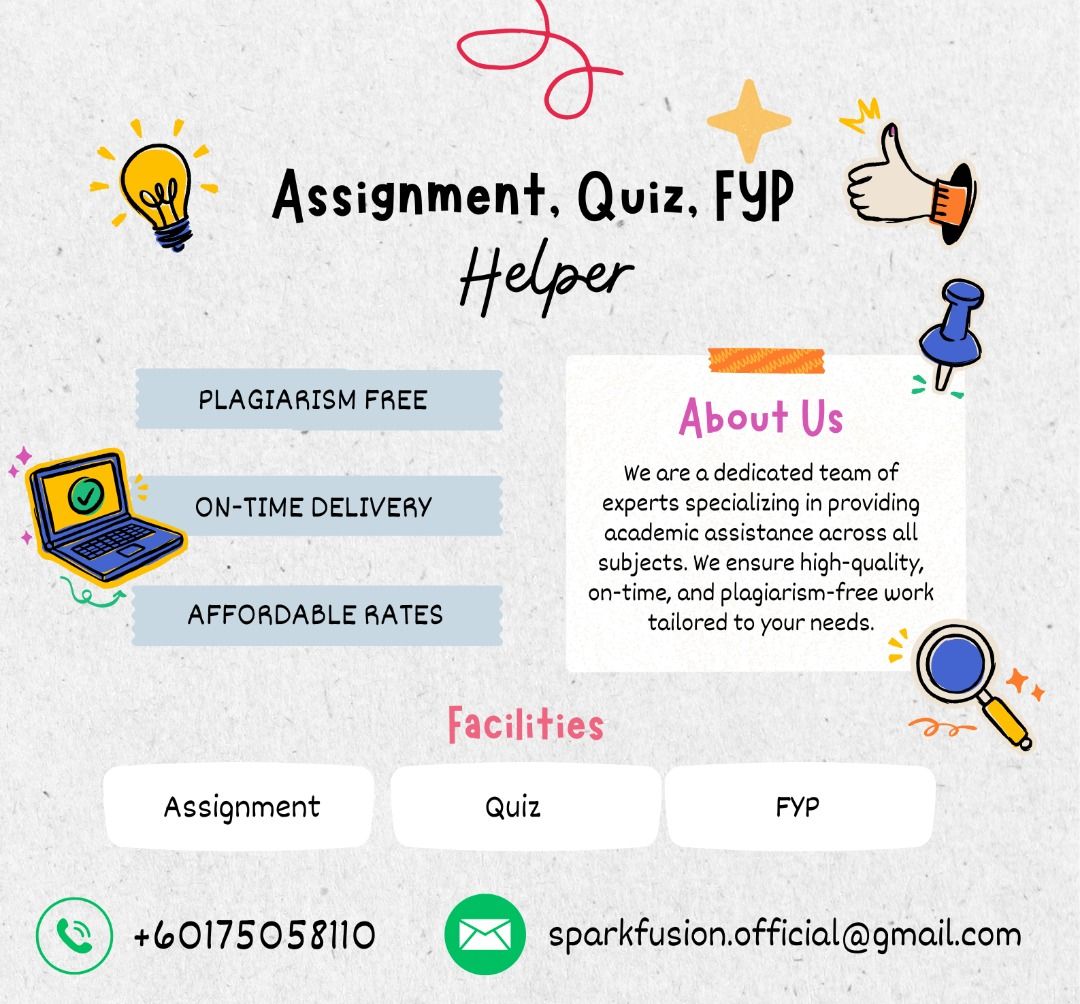 Assignment Writing Quiz Fyp Data Analysis Coding Services Tuition
