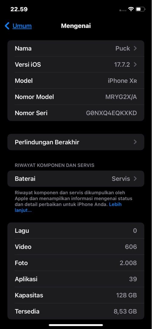 IPHONE XR 128GB ALL OPERATOR Telepon Seluler Tablet IPhone IPhone