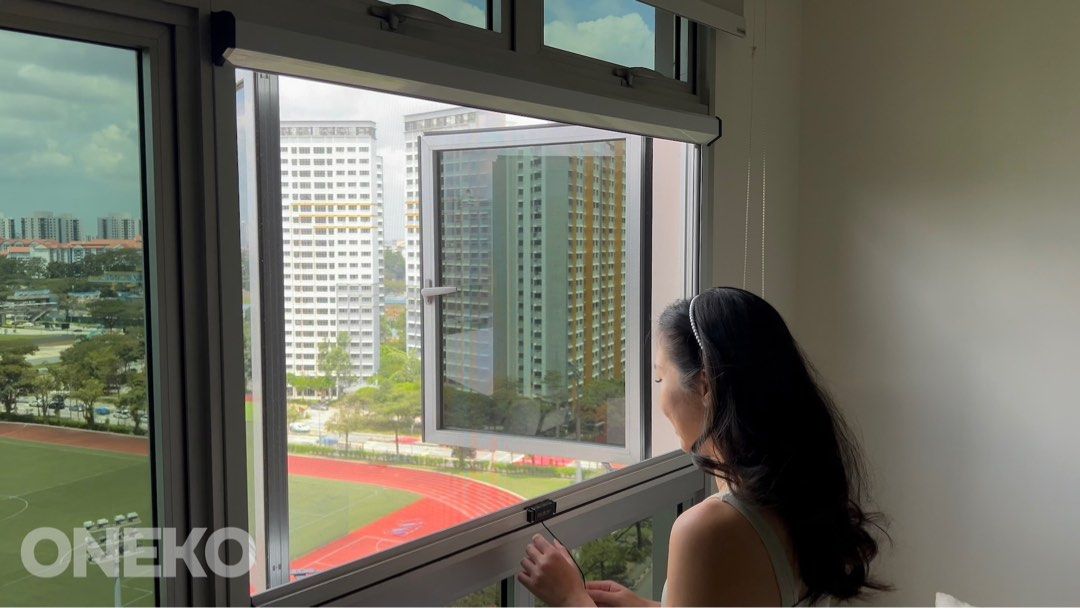 ONEKO CUSTOM RETRACTABLE WINDOW SCREEN, MOSQUITO NET, WINDOW MESH ...